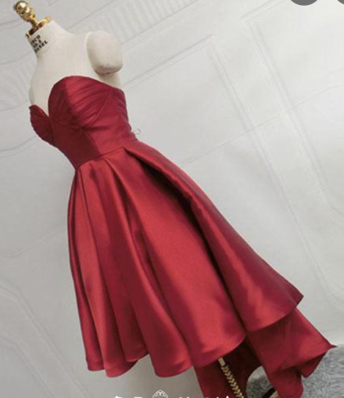 Sweetheart Red Hi Low Prom Dresses · Dressydances · Online Store