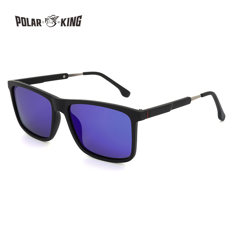 Polarking Men Vintage Mix Material Polarized Sunglasses Classic Brand